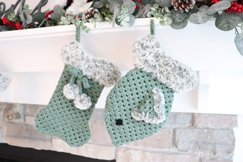 Free Crochet Christmas Stocking Patterns | Novelty Cowgirl Crafts